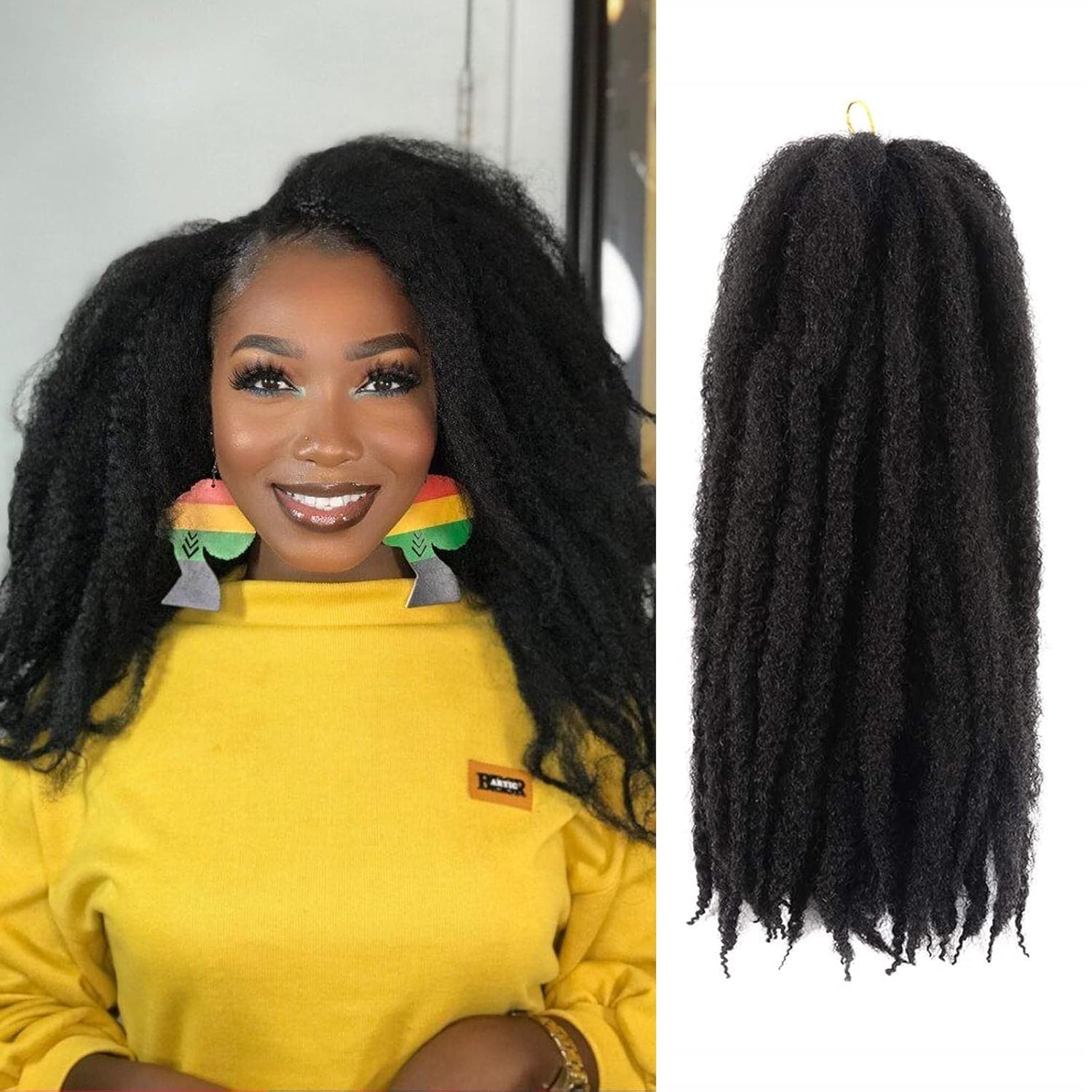 Amazon.com : Marley Twist Braiding Hair 16 Inch 6 Packs Marley Hair ...