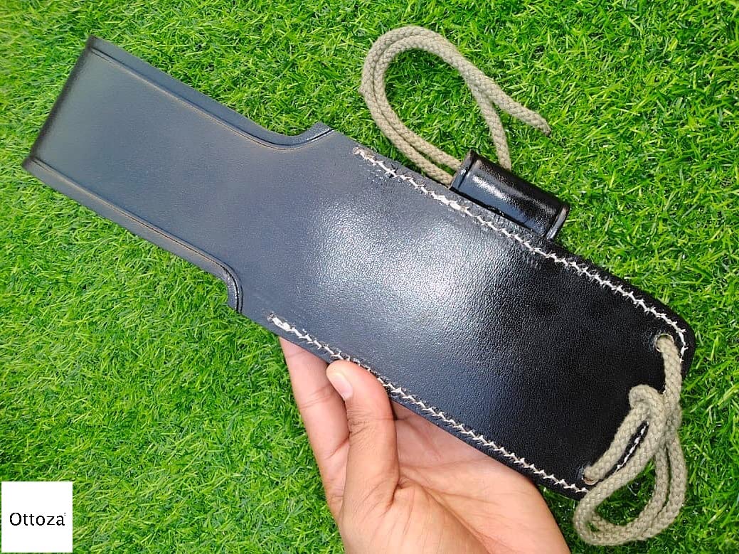 Ottoza Handmade Leather Knife Sheath Side Draw Knife Sheath - Bushcraft ...