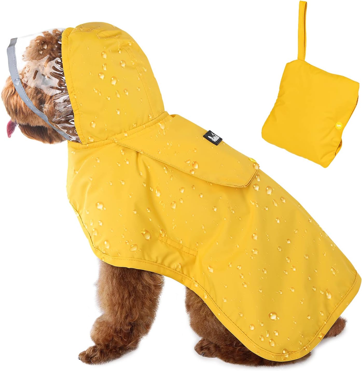 Lukovee - Impermeable para perro, chamarra de lluvia ajustable para ...