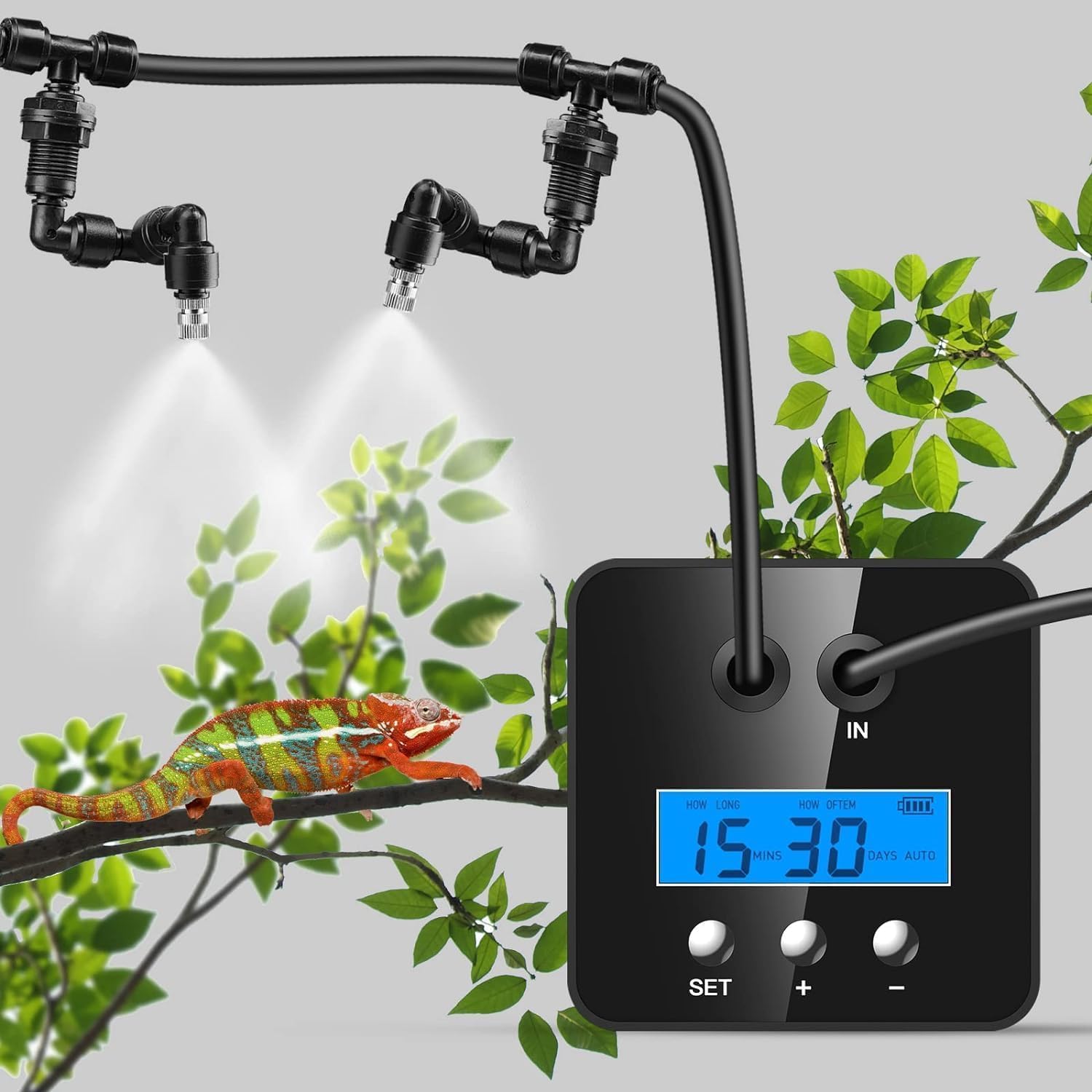 Reptile Mister Misting System with 2200mAh Battery: Speetop Automatic ...