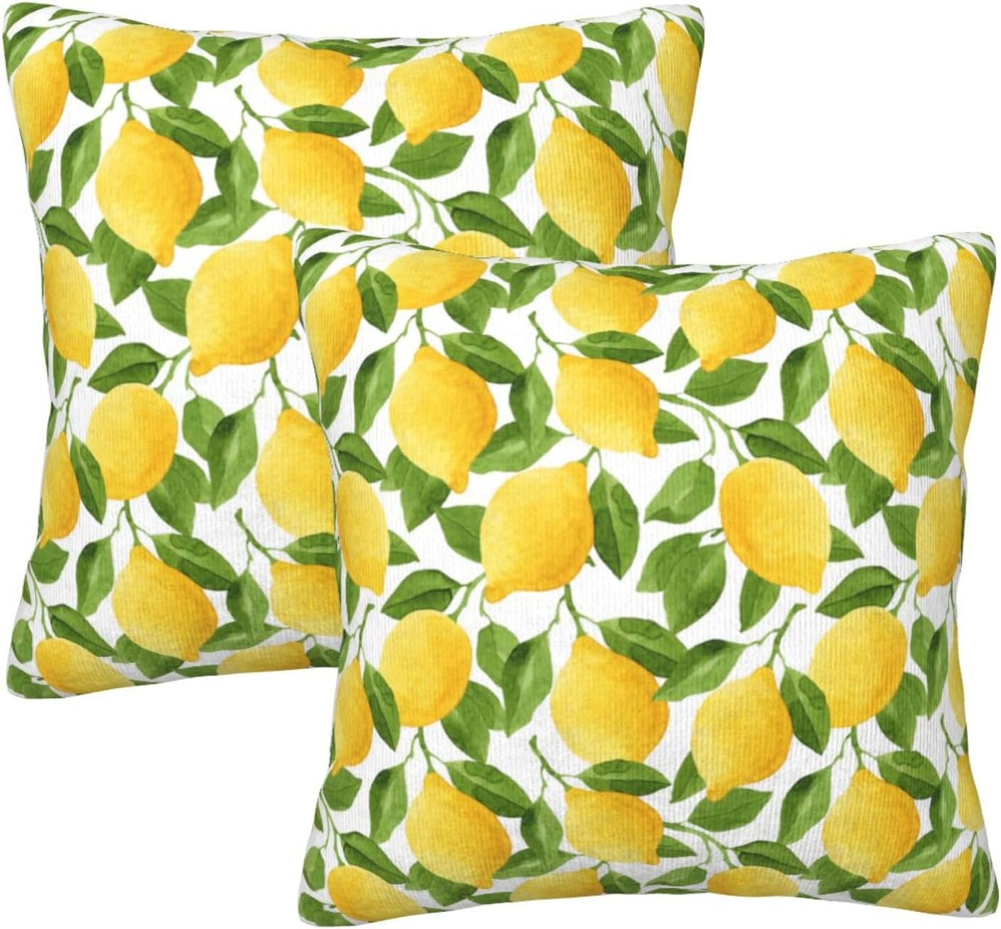 Amazon.com: Enwxbvu Lemon Throw Pillow Covers 18"X18" Set of 2, Pillow ...