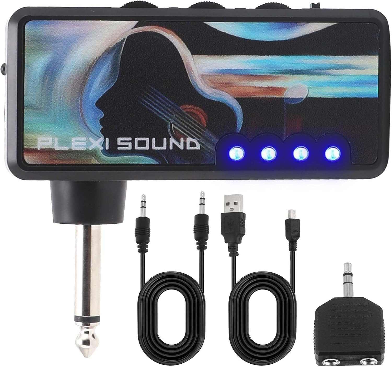 Electric Guitar Amplifier Headphone Amp,Portable Heavy Metal USB ...