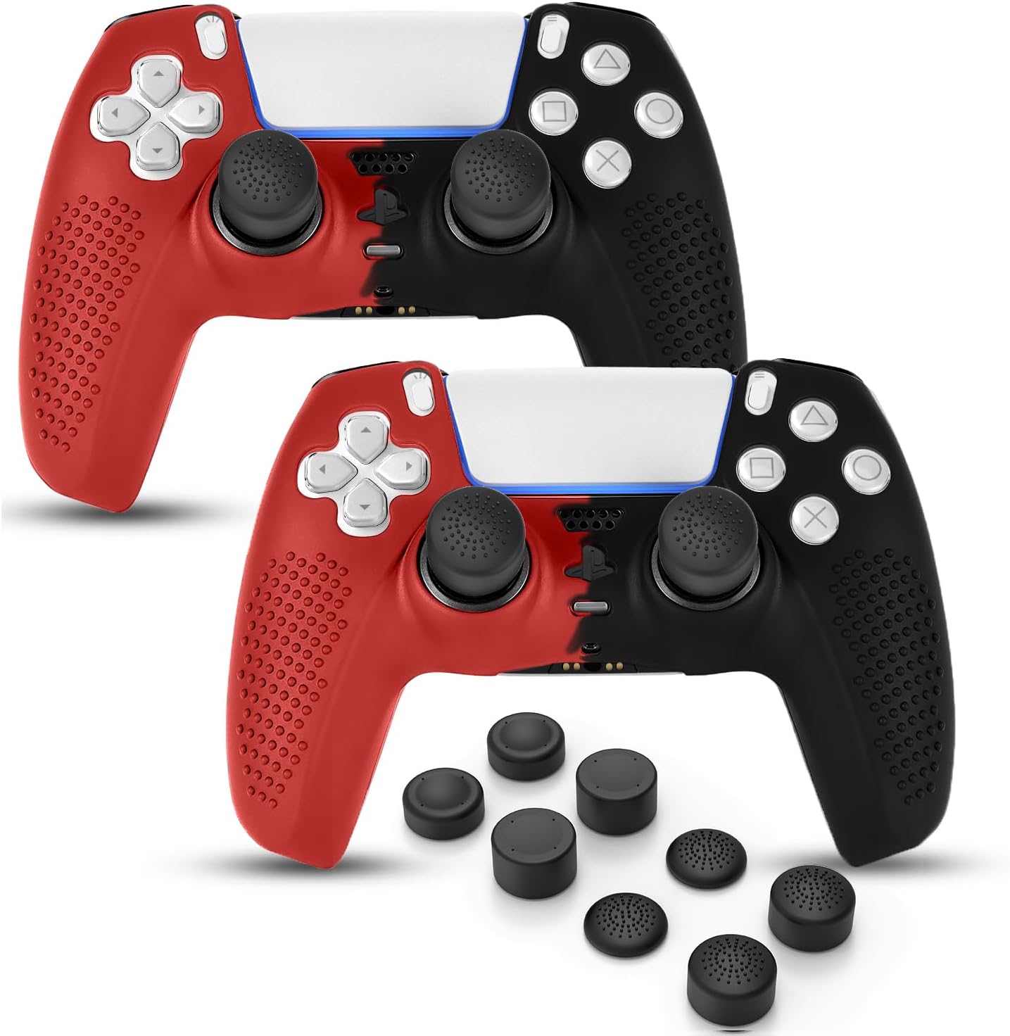 Amazon.com: FAMOMI PS5 Controller Skin, Anti-Slip Soft Silicone ...