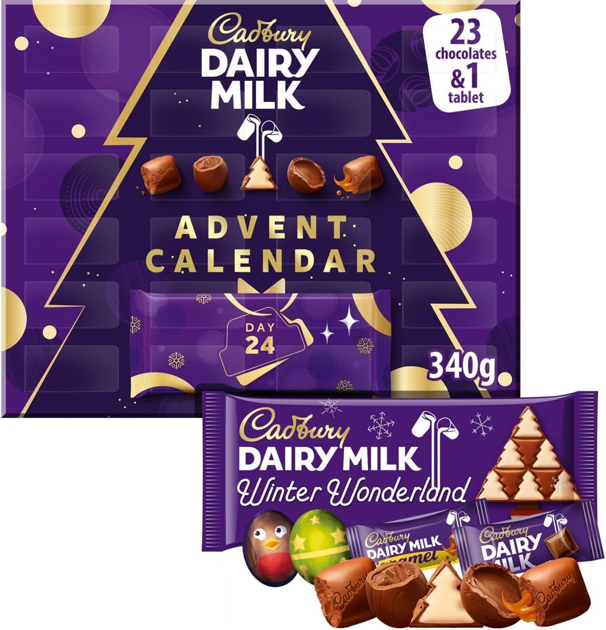 Amazon.com: Cadbury Dairy Milk Advent Calendar 340g : Home & Kitchen