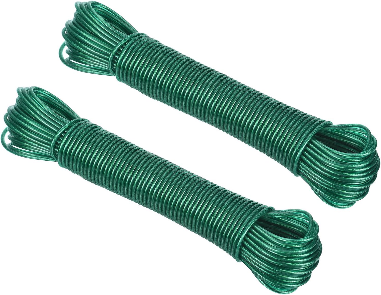 Amazon.com: PATIKIL Plastic Coated Clothesline, 2 Pack 1/8 Inch x 66 FT ...