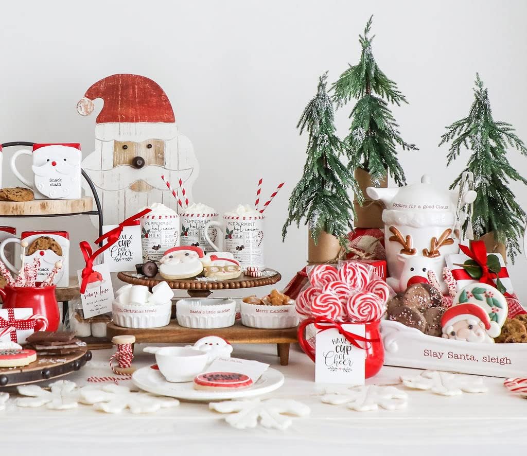 Mud Pie Circa Christmas Store – Juego de inmersión comprado, 16 ...