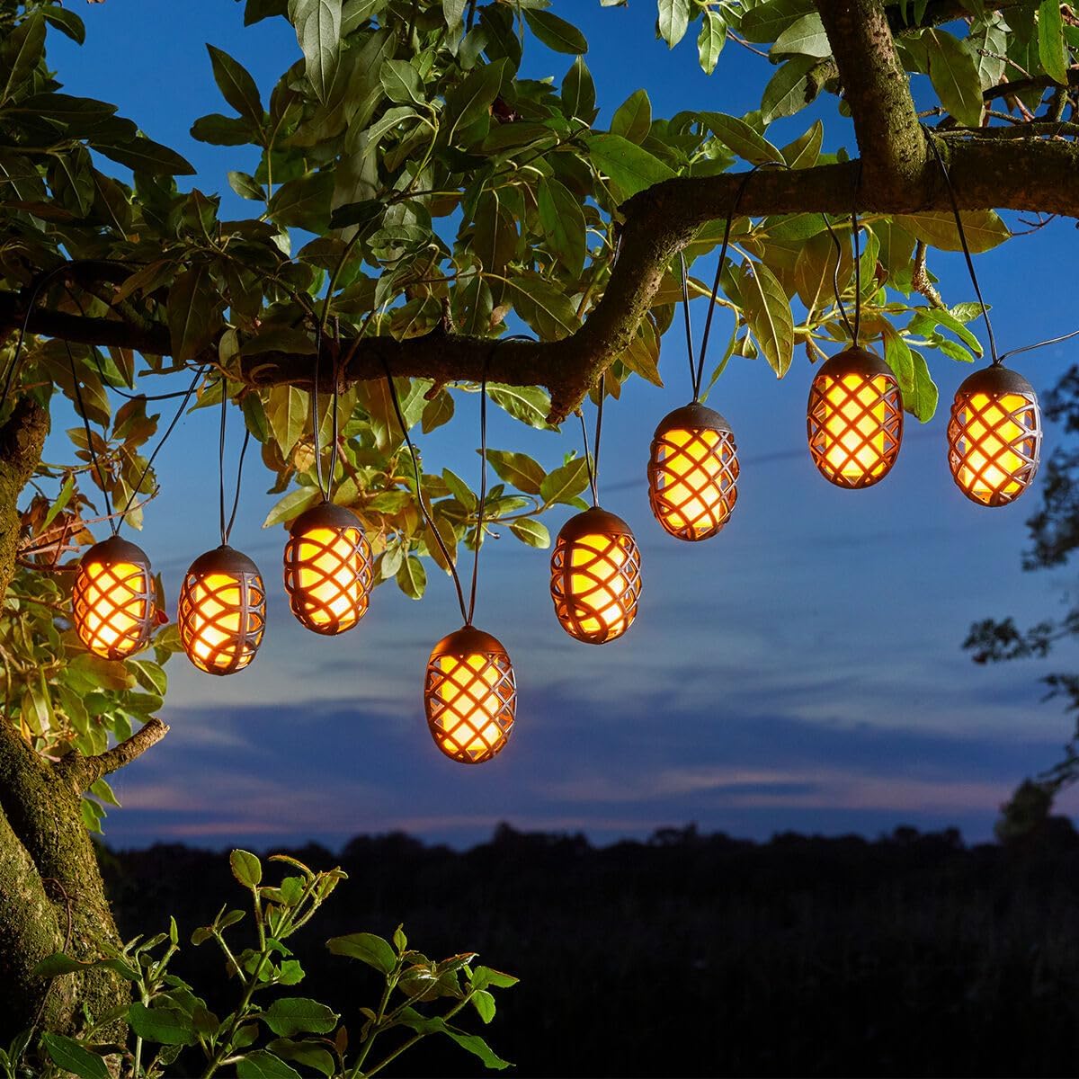 Smart Garden Products Ltd 1060305 Solar Cool Flame String Lights Black ...