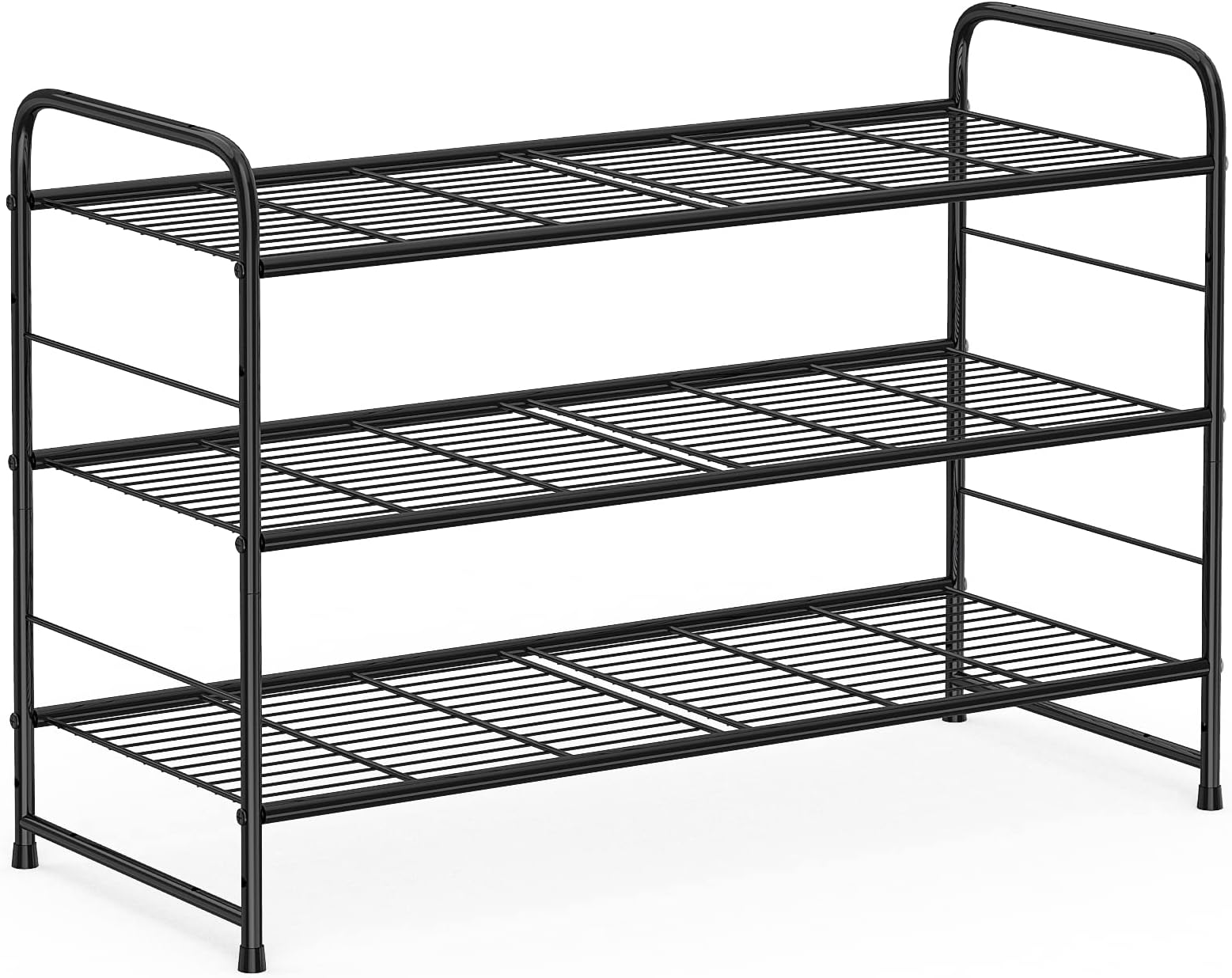 Amazon.com: SONGMICS Shoe Rack 3-Tier Shoe Tower Shelf Storage ...