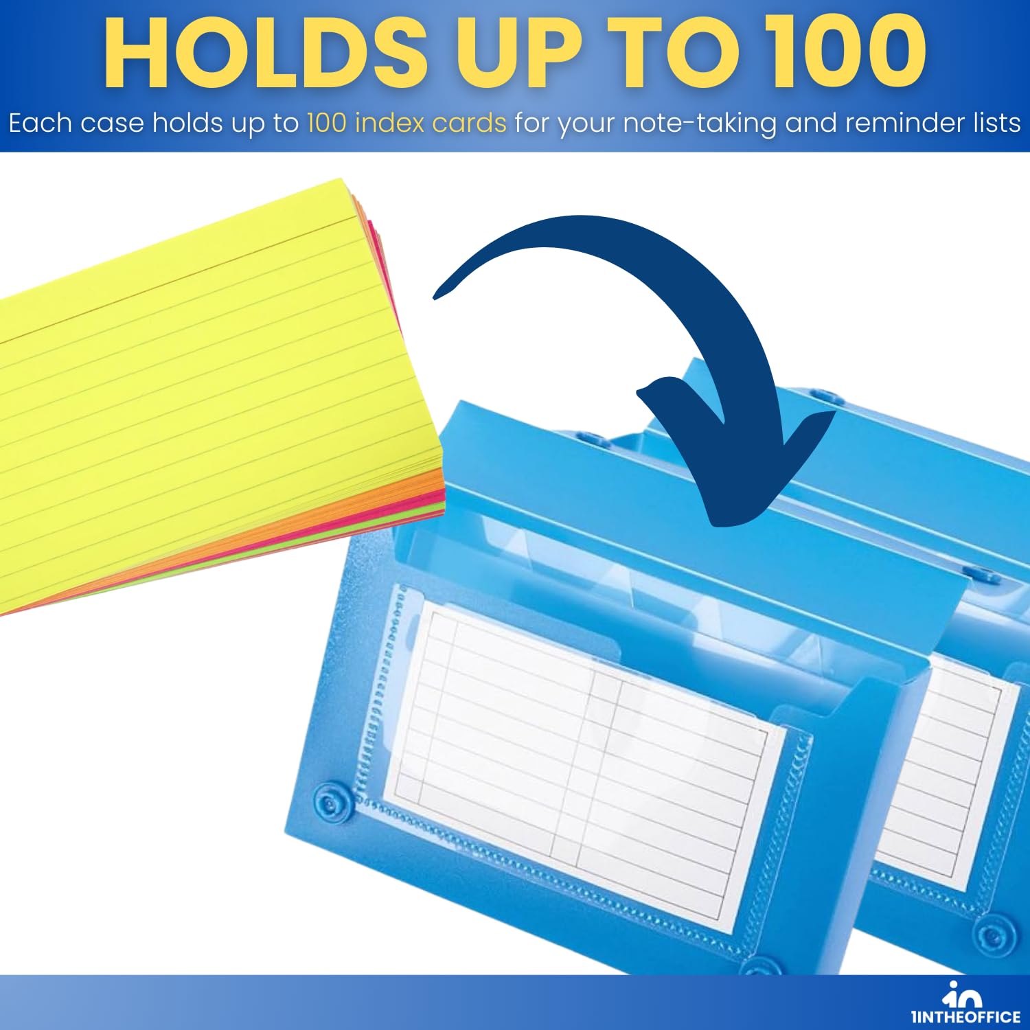 Snapklik.com : 1InTheOffice Index Card Case 3x5, Index Card Holder ...