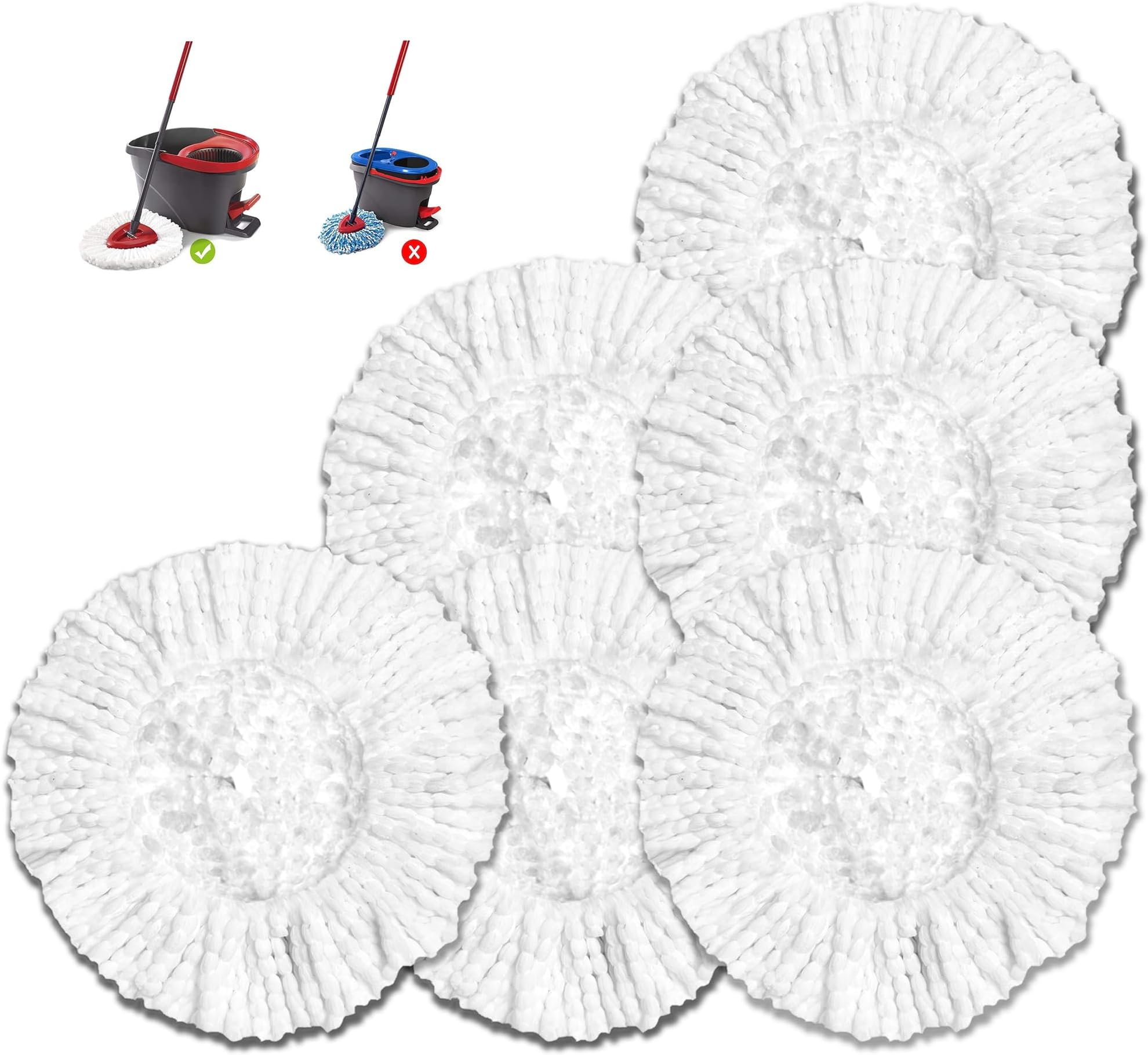 Amazon.com: O-Cedar EasyWring Spin Mop Refill (Pack of 3) : Health ...