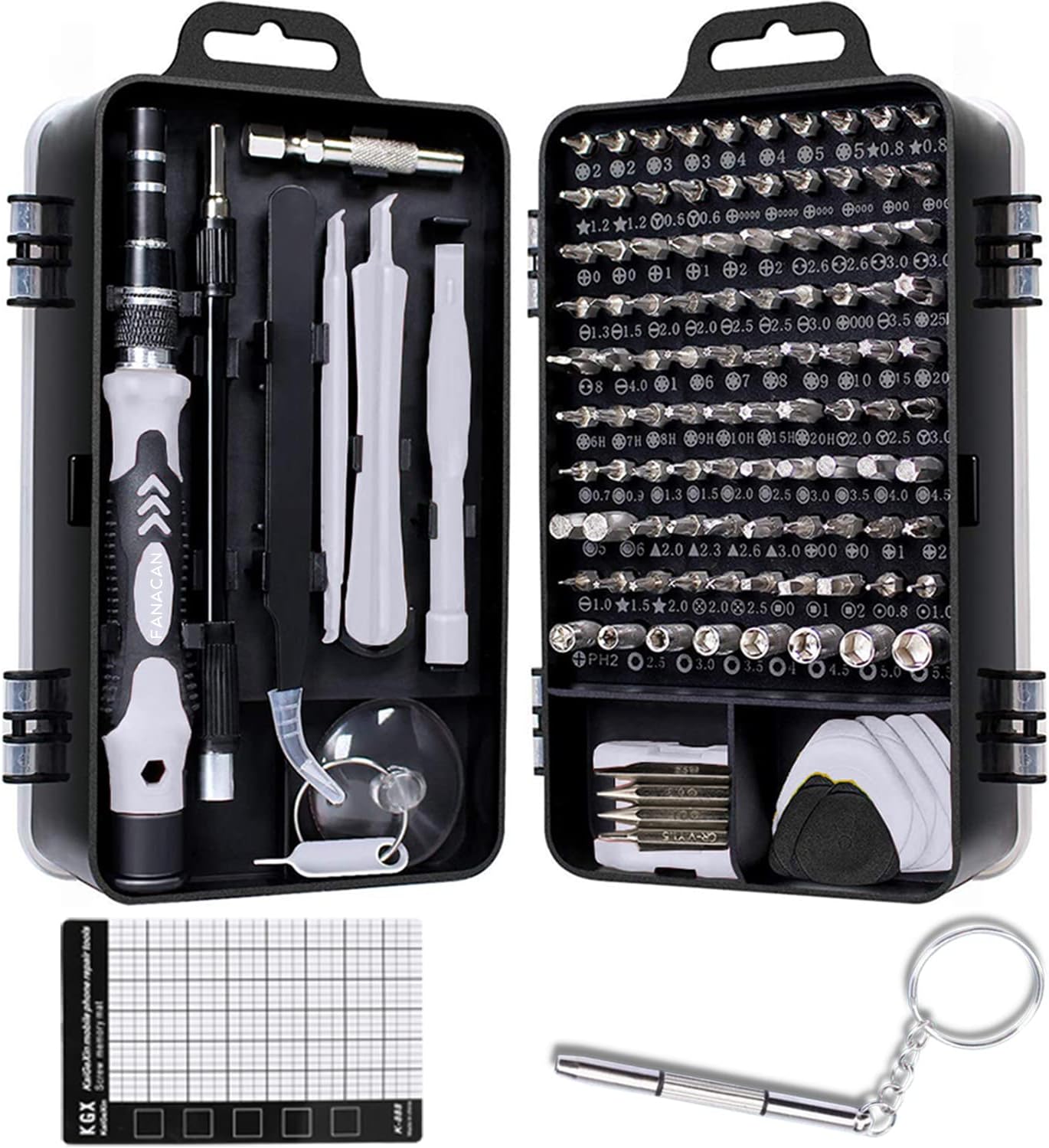 JIODEKEYI 122-in-1 Precision Screwdriver Set: 103 Bits Laptop Phone ...