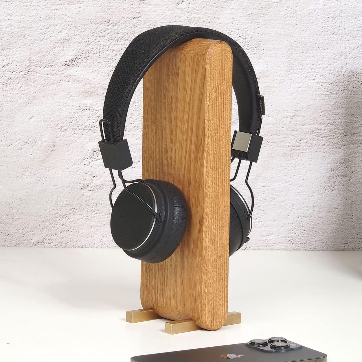Massiver Holz-Kopfhörer-Headset-Ständer, Kopfhörer-Aufhänger, Heim ...