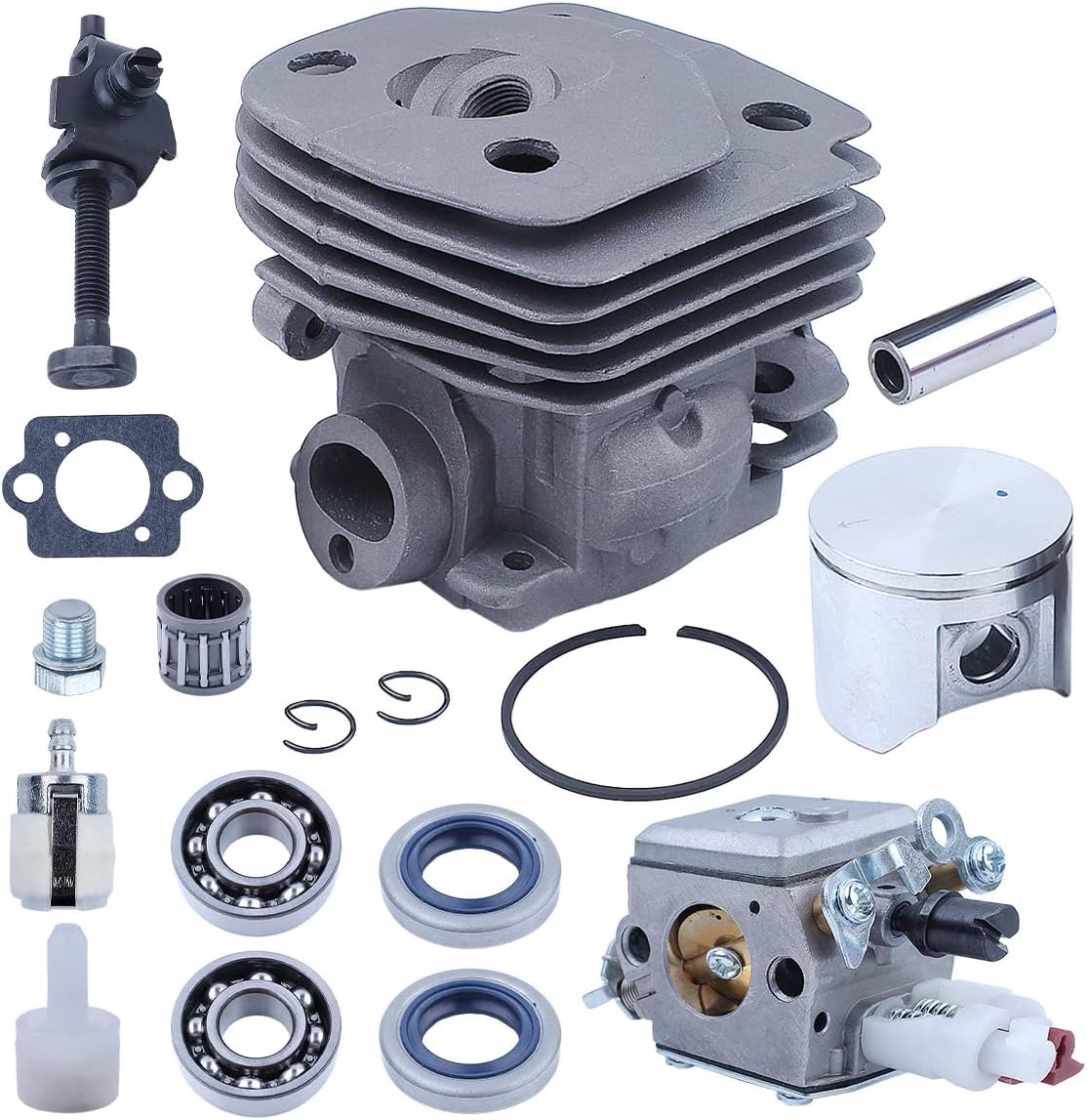 Amazon.com: Mtanlo For Husqvarna 357 357XP 359 For Chainsaw, 47mm cylinder Kit, 537157302, 537 ...