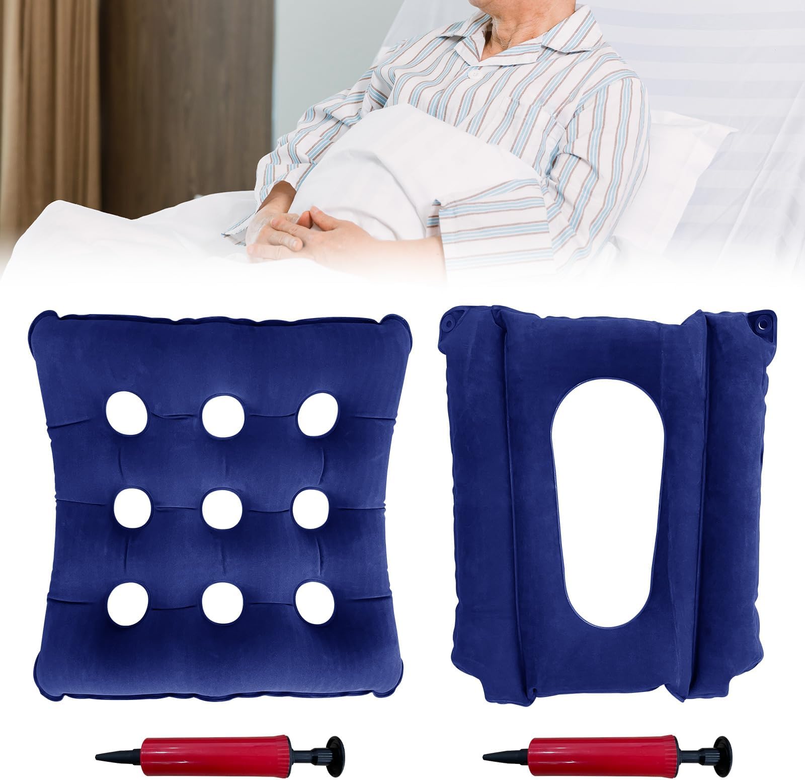 Amazon.com: 2 Pack Inflatable Seat Cushions, Breathable Nursing Anti ...