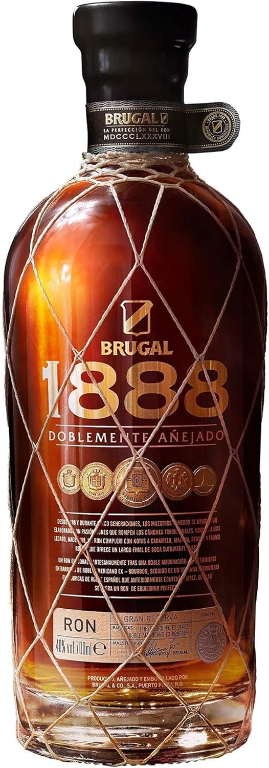 Brugal 1888 | Dominican Double-Aged Golden Rum | Toffee and Chocolate ...