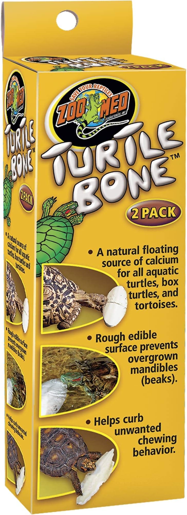 Zoo Med ZooMed Turtle Bone Floating Calcium Supplement 2-pack : Amazon ...
