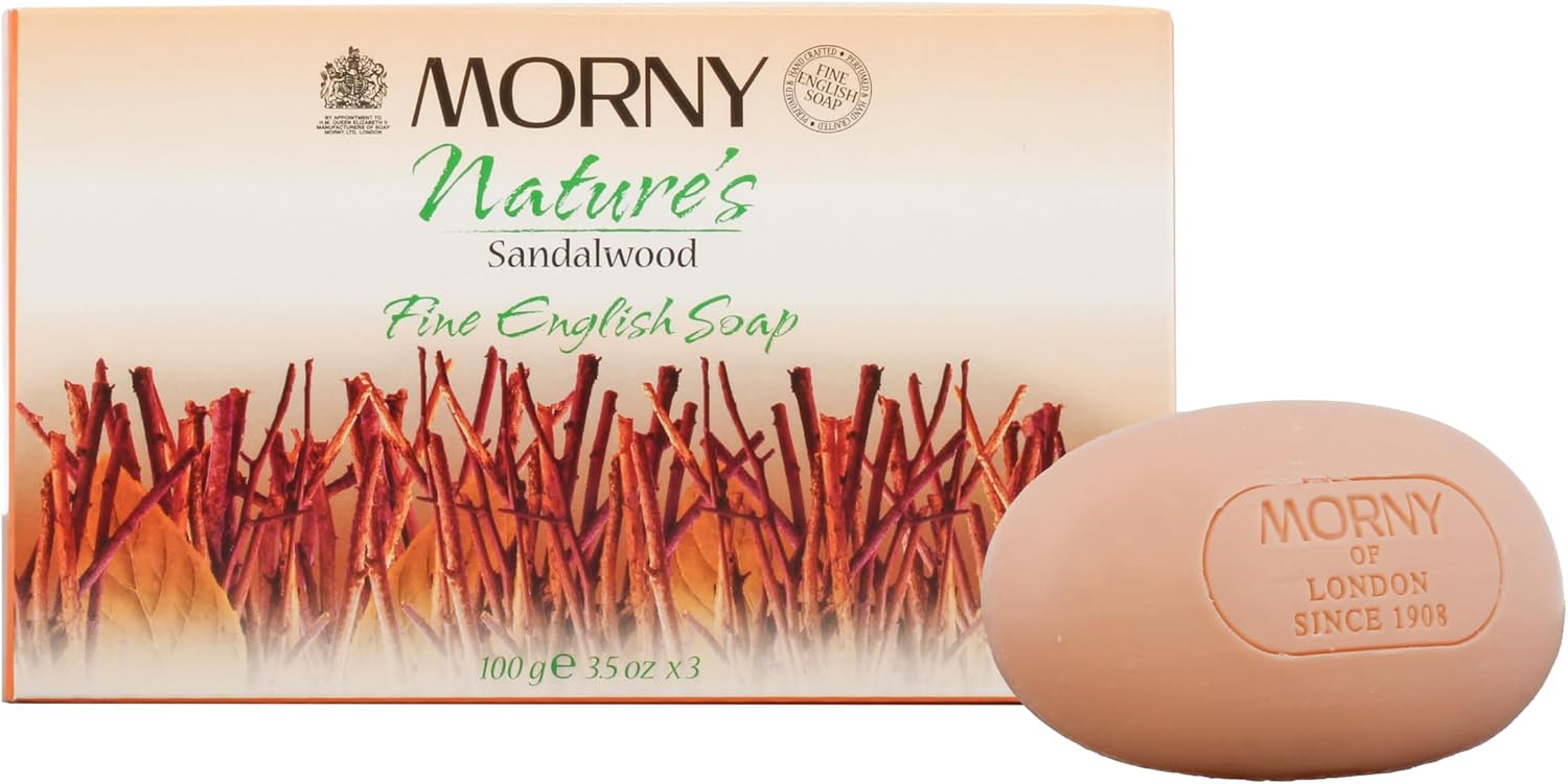 Morny Fine Soap Triple Pack - Sandalwood (3 x 100g) : Amazon.co.uk: Beauty