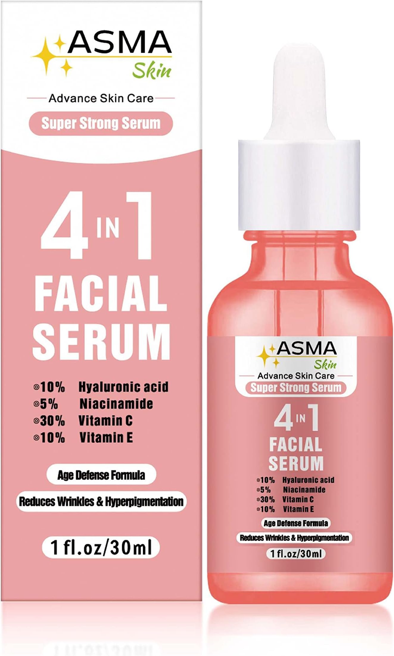 Amazon.com: 4 in 1 Facial Serum | Brightening, Pigment Control & Anti ...