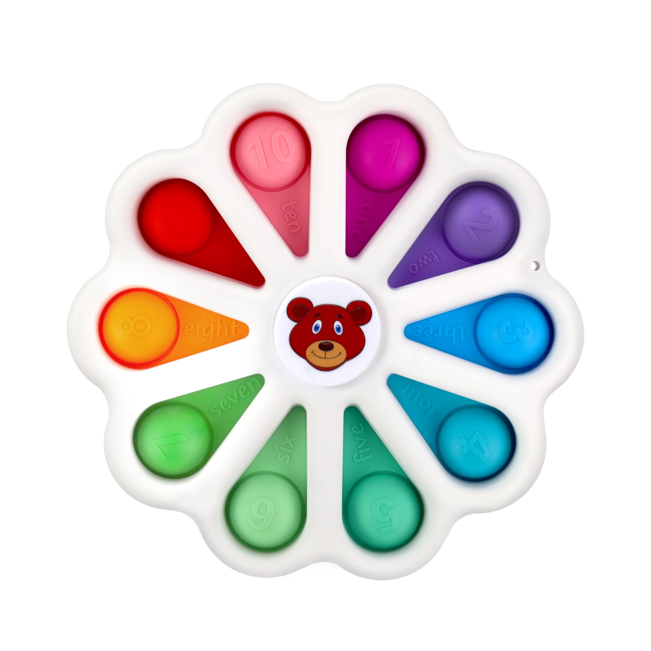 Amazon.com: Toddler Tested - Poppin Colors Sensory Toy with Numbers and ...