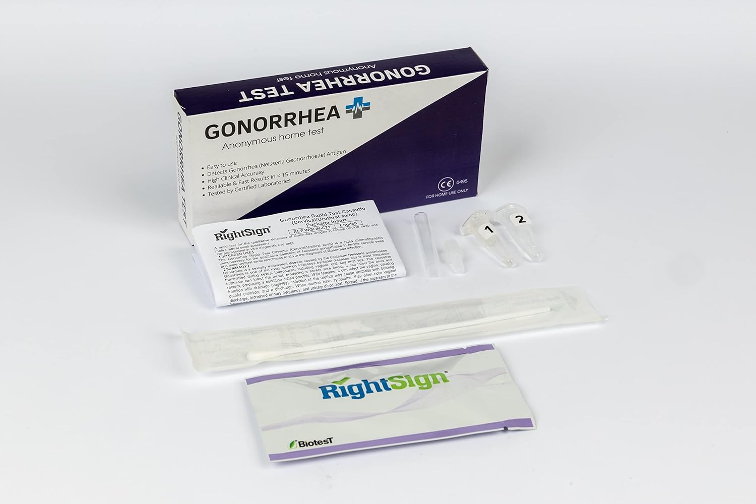 Chlamydia and Gonorrhea self Test Pack Detects Chlamydia trachomatis ...