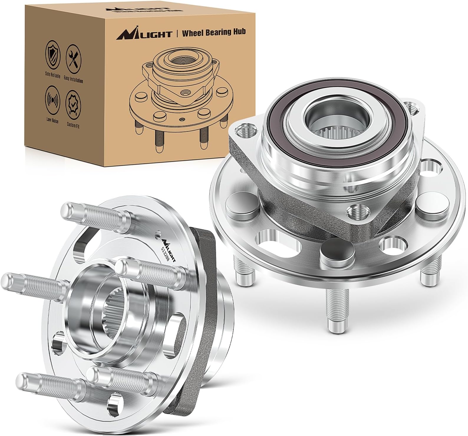 Amazon.com: Autoround 513288 Wheel Bearing Hub Assembly Compatible with ...