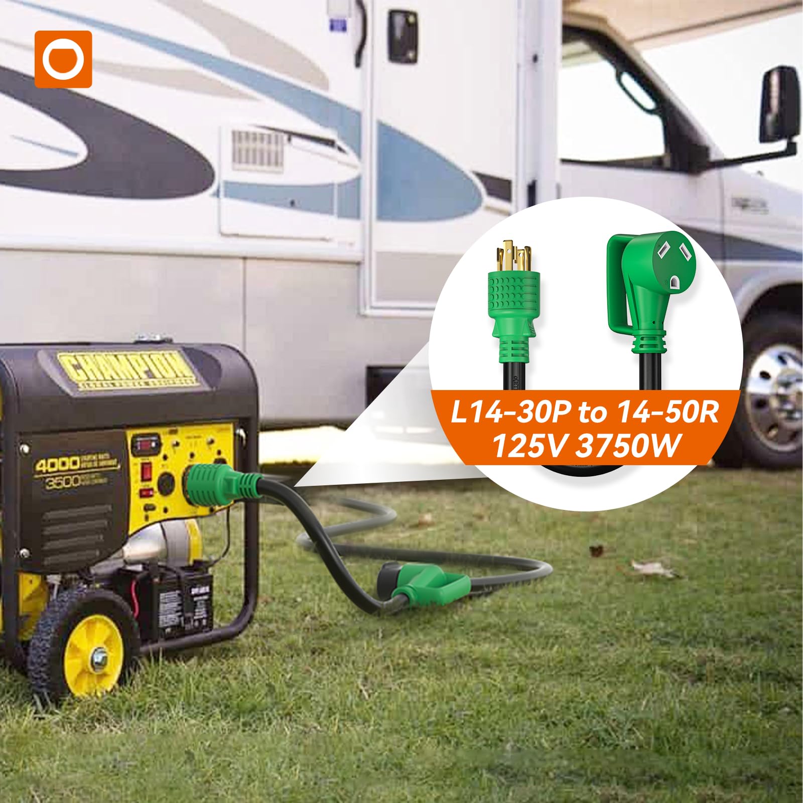 addlon 3-Piece Set RV Power Adapter Cord, 50 Amp to 30 Amp RV Adapter ...