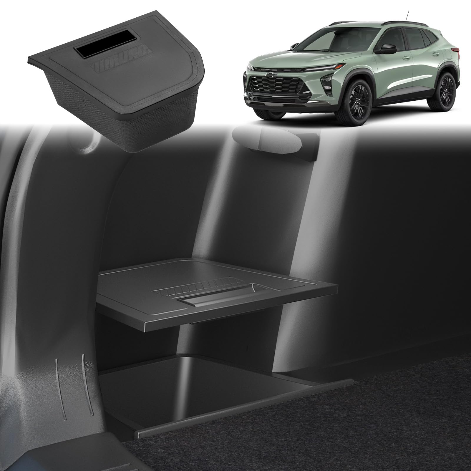 Amazon.com: HOUCLEMIC for 2025 Chevy Trax Accessories Trunk Organizer Waterproof Rear Trunk ...