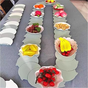 Amazon.com - Rotating Food Turntable Food Serving Train, 360° Manual ...