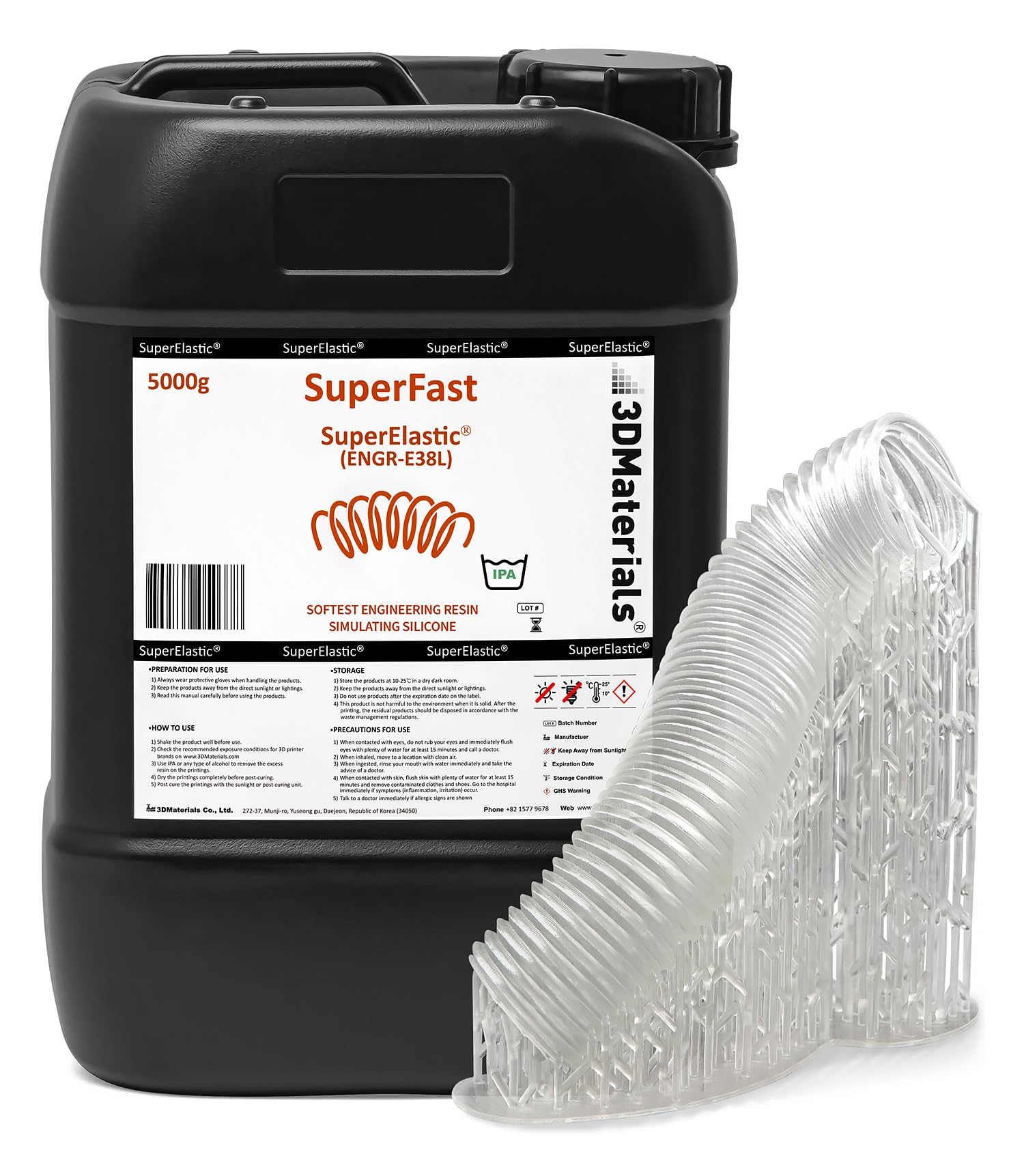 Snapklik.com : SuperElastic 3D Printer Resin, Softness 60A Simulating ...