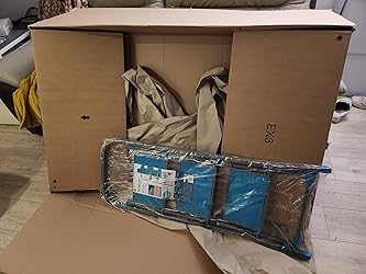 Beldray LA024510TQ 3 Step Ladder - Non-Slip Folding Ladder, Approx 2.5m ...