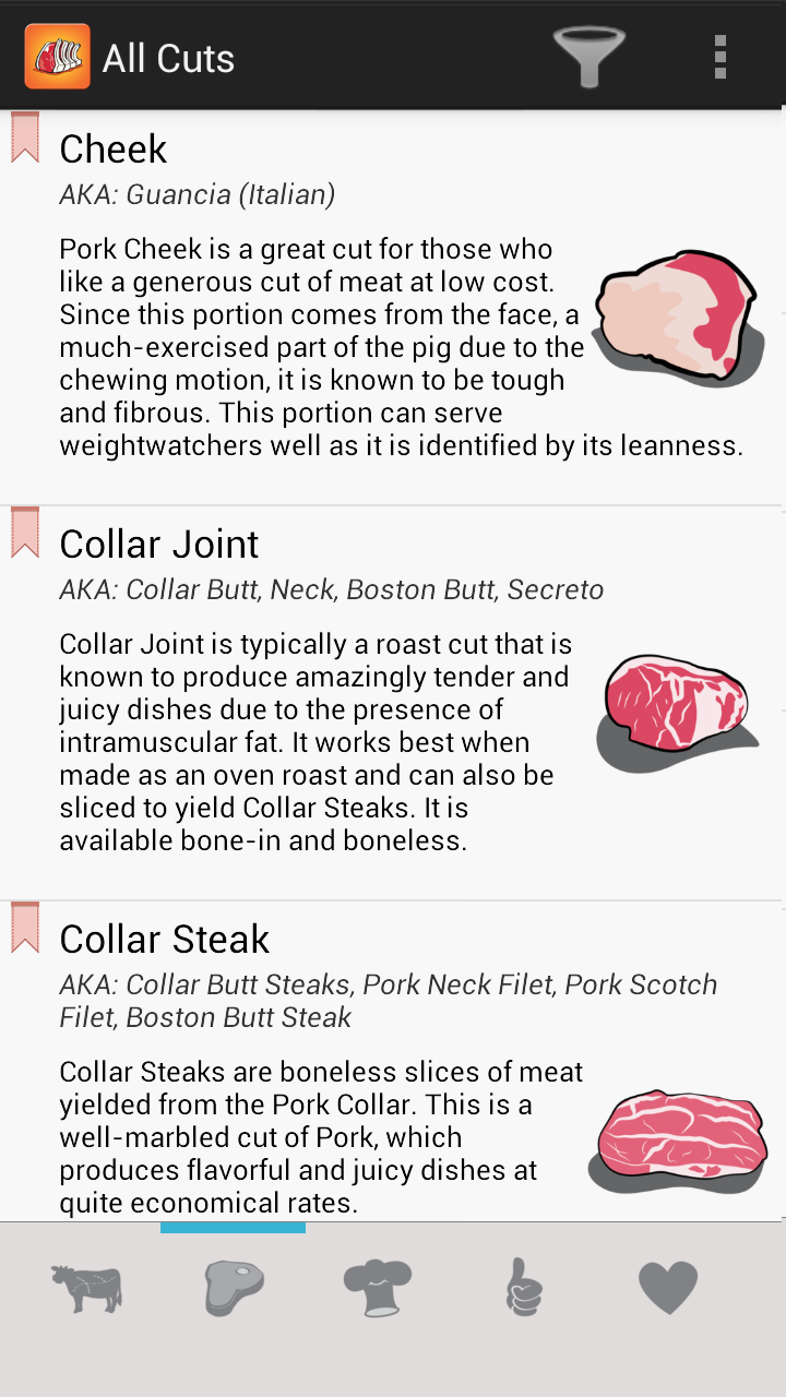 Nose To Tail - Meat Cuts - App on Amazon Appstore