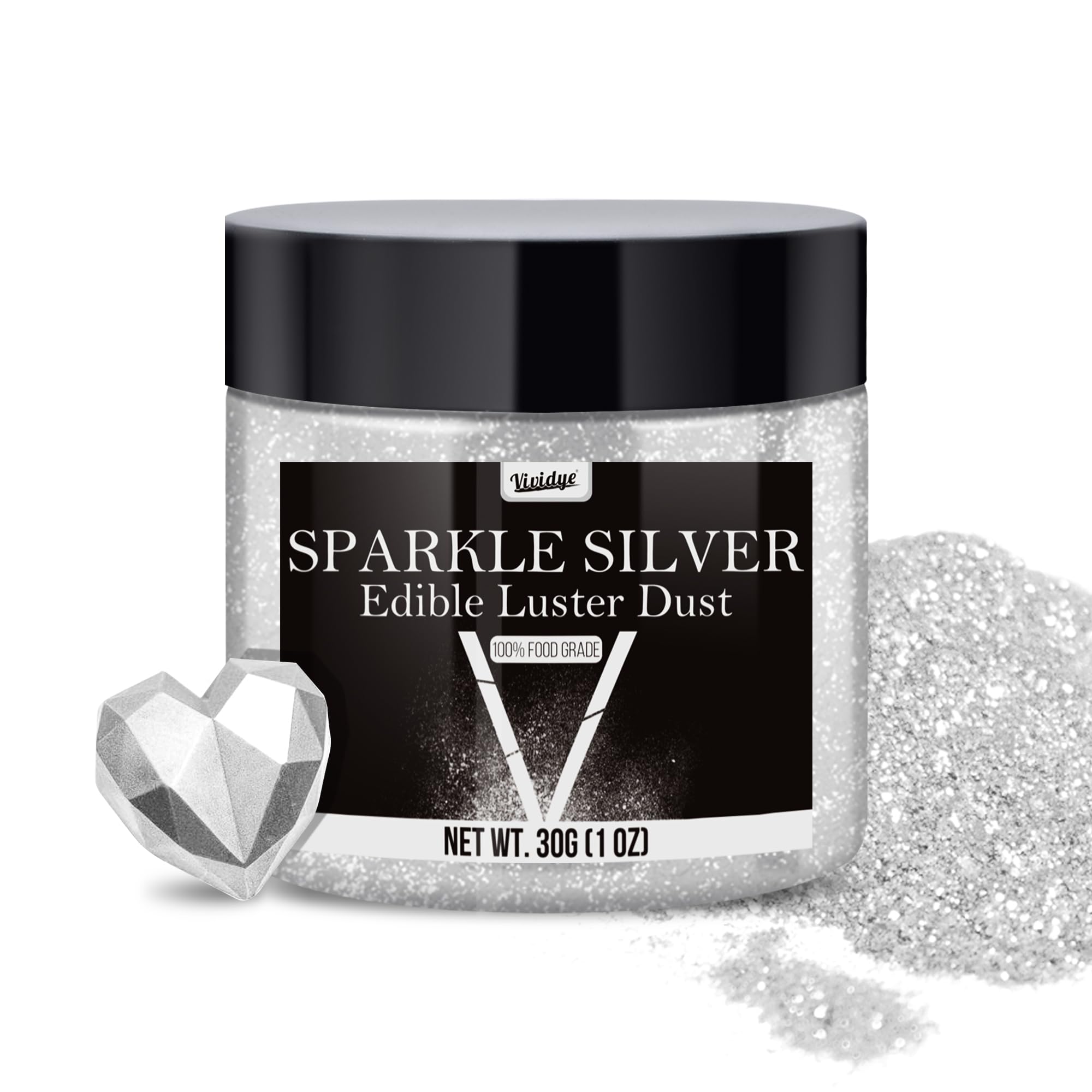 Amazon.com: Edible Glitter - 30g / 1oz Luster Dust Edible Glimmer ...