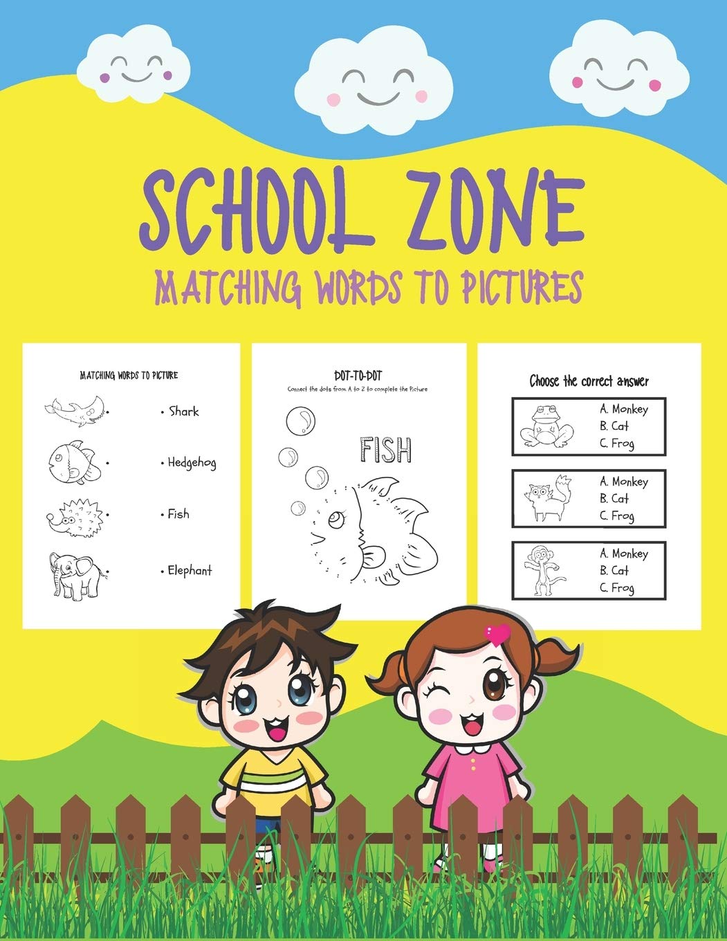 Buy School zone matching words to picture: Preschool Basics Workbook ...