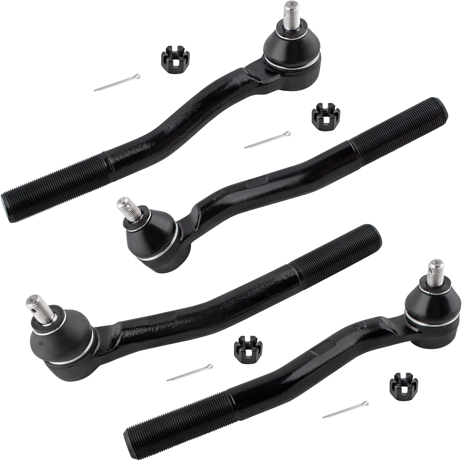 Amazon.com: BOXI 4pcs Front Inner Outer Tie Rod Ends Kit Fit for Jeep ...