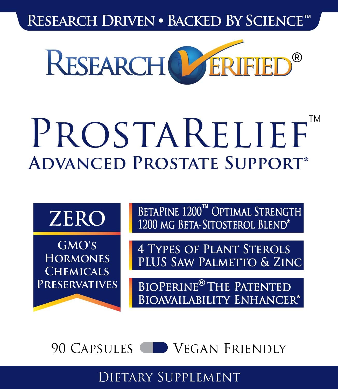 Buy Research Verified® Prosta Relief - Saw Palmetto and Bioperine ...