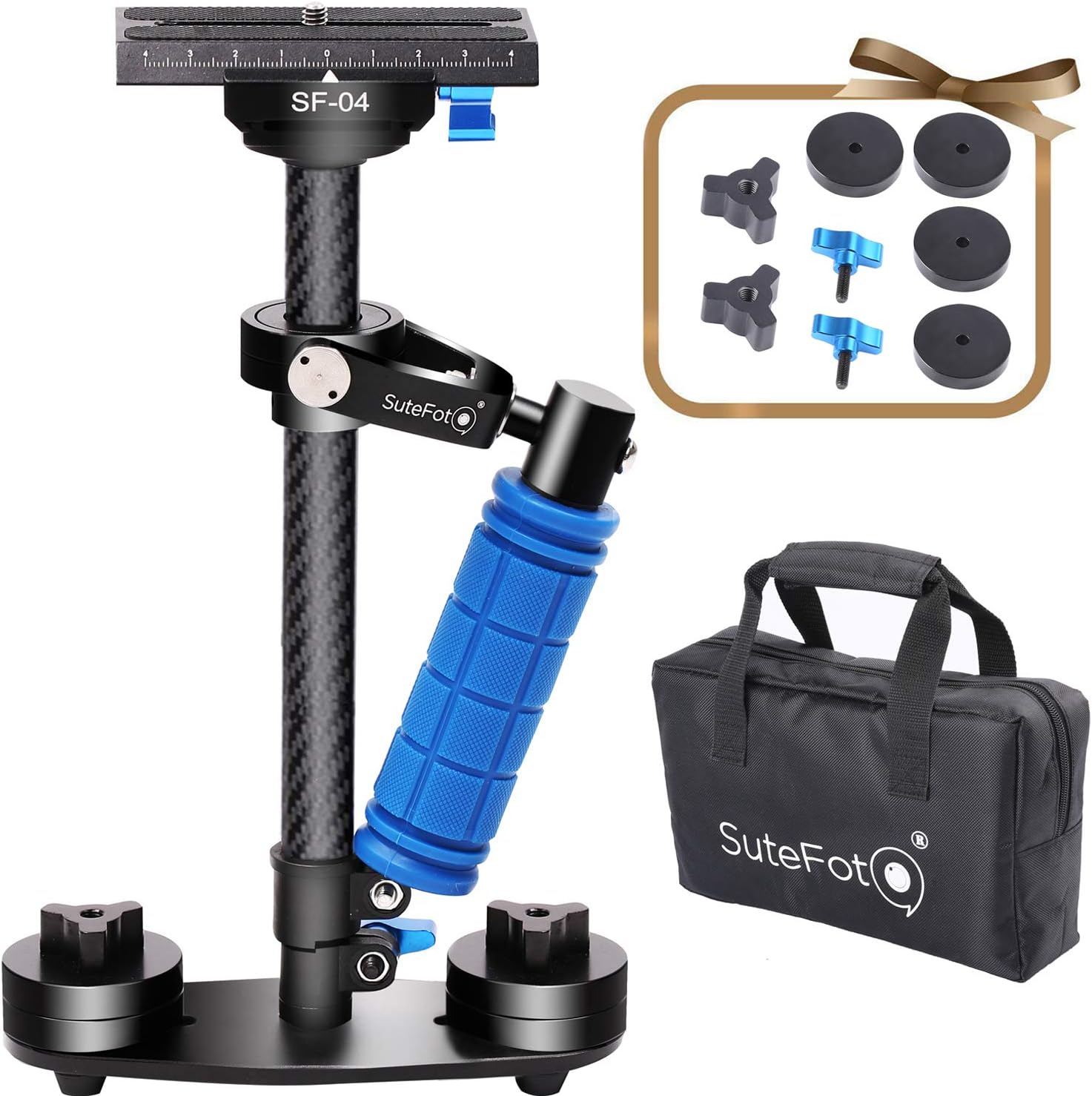 Amazon.com : Sutefoto Camera Stabilizer Handheld Gimbal Carbon Fiber 15 ...