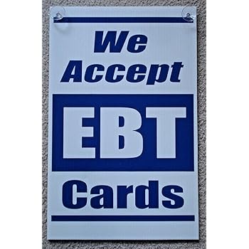 Amazon.com : We Accept Ebt Promotion Business Decal Sticker Retail ...