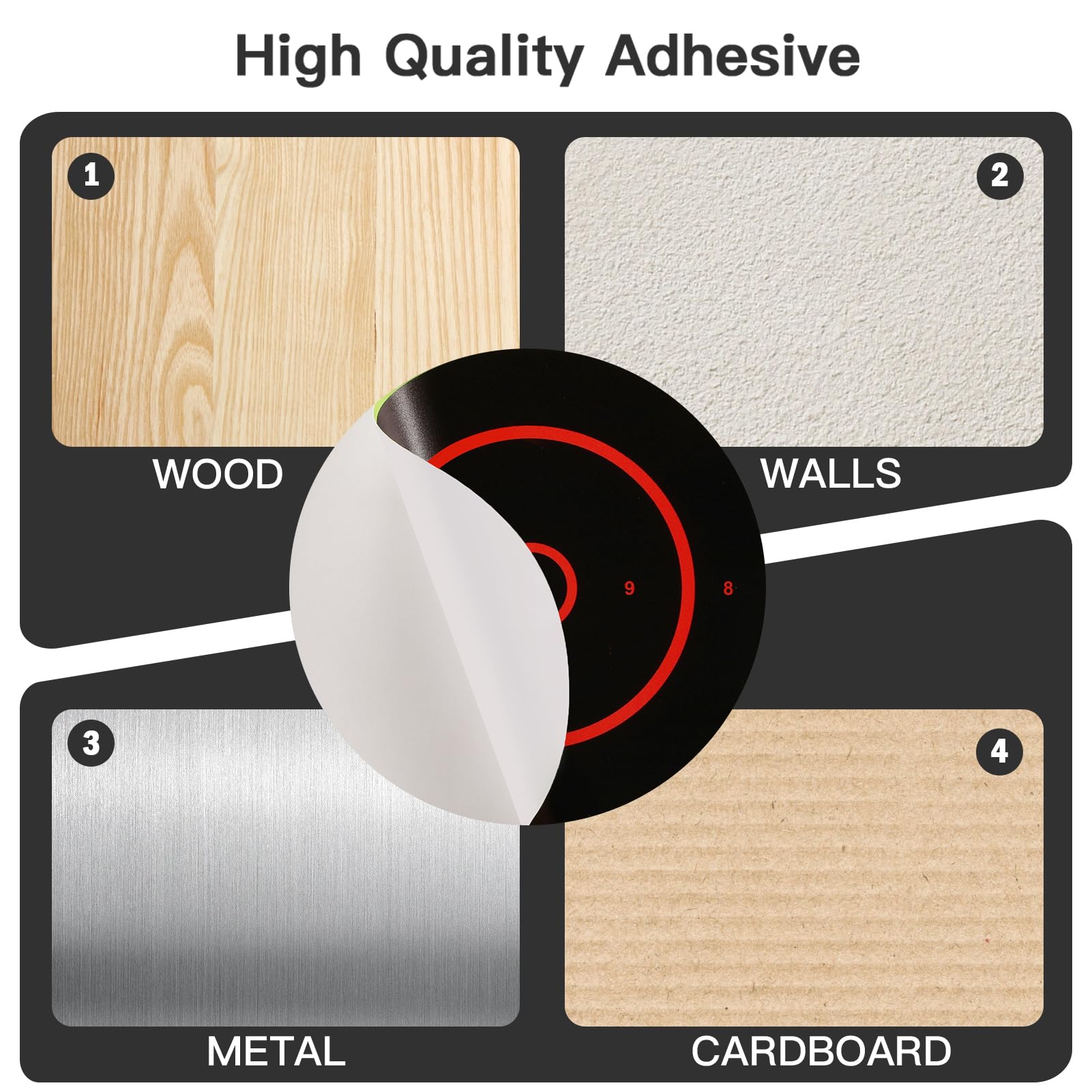 Snapklik.com : Reactive Shooting Target, 30 PCS 3" Self Adhesive Target ...