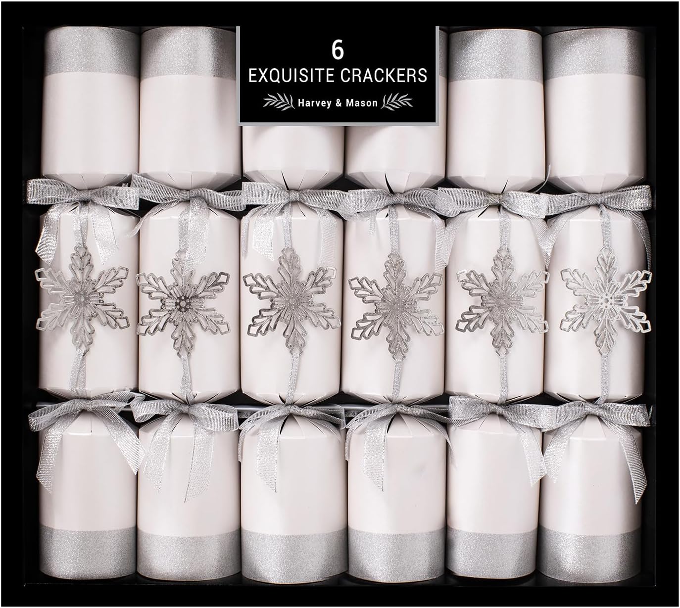 Royle Exquisite Collection Box of 6 Premium Christmas Crackers 13.5 ...