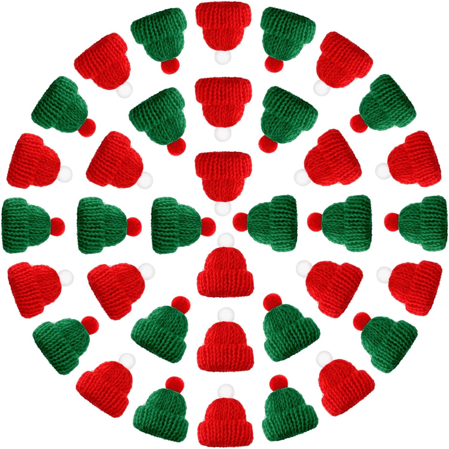 Amazon.com: eBoot 48 Pieces Mini Knit Hats for Crafts Mini Hats ...