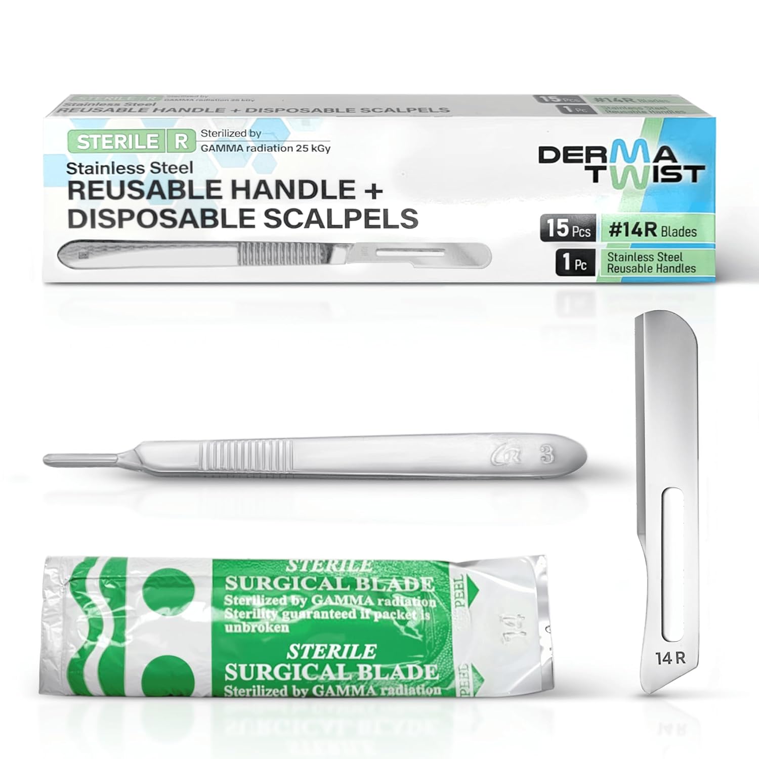 Amazon.com: DermaTwist 14R Dermaplane Razor for Women Face – 15-Pack ...