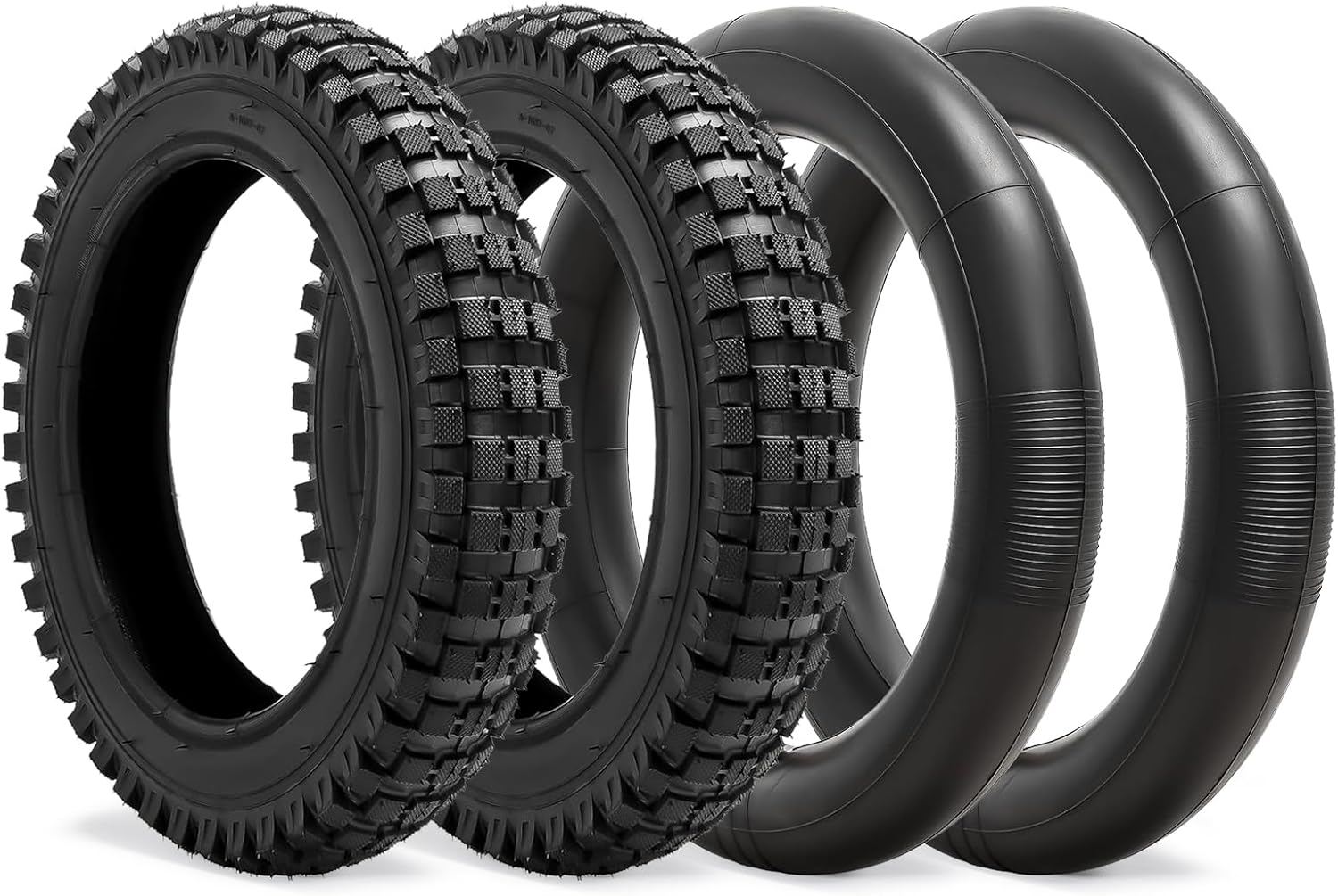 Amazon.com: 12.5x2.75 Tire and Inner Tube,2 Sets Replacement Knobby Tires for Razor MX350 MX400 ...