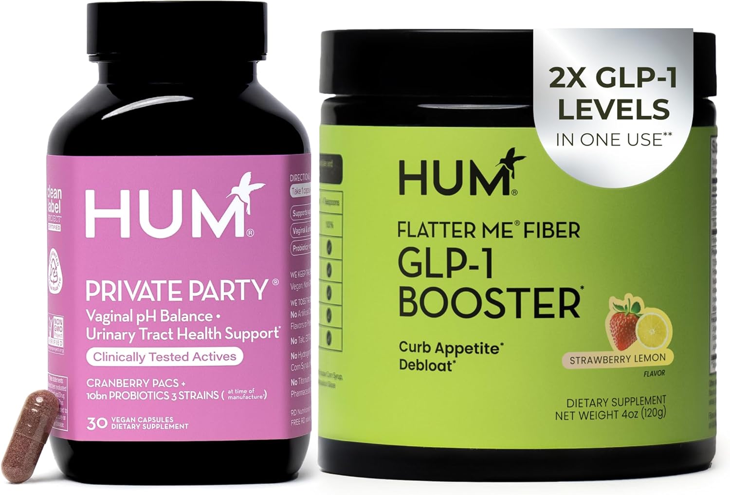 Amazon.com: HUM Flatter Me Fiber Supplement and Private Party Vaginal ...