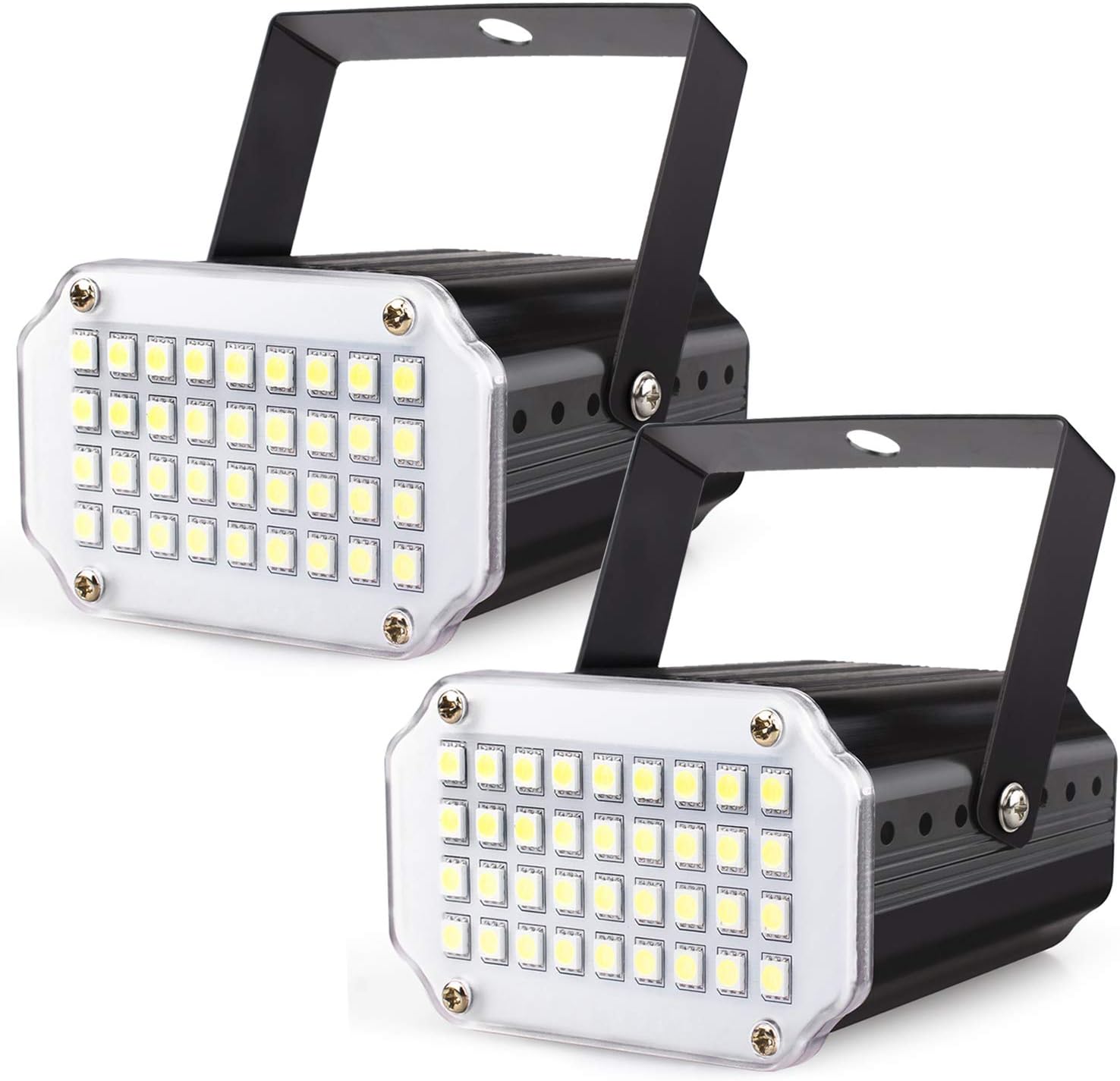 Amazon.com: [2-Pack] Mini Halloween White LED Strobe Light, Sound ...