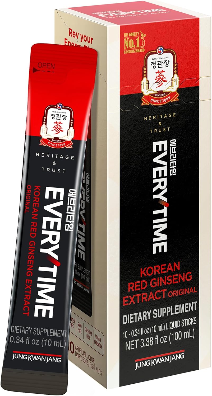 Amazon.com: JungKwanJang Korean Red Ginseng Extract Everytime 3000mg ...