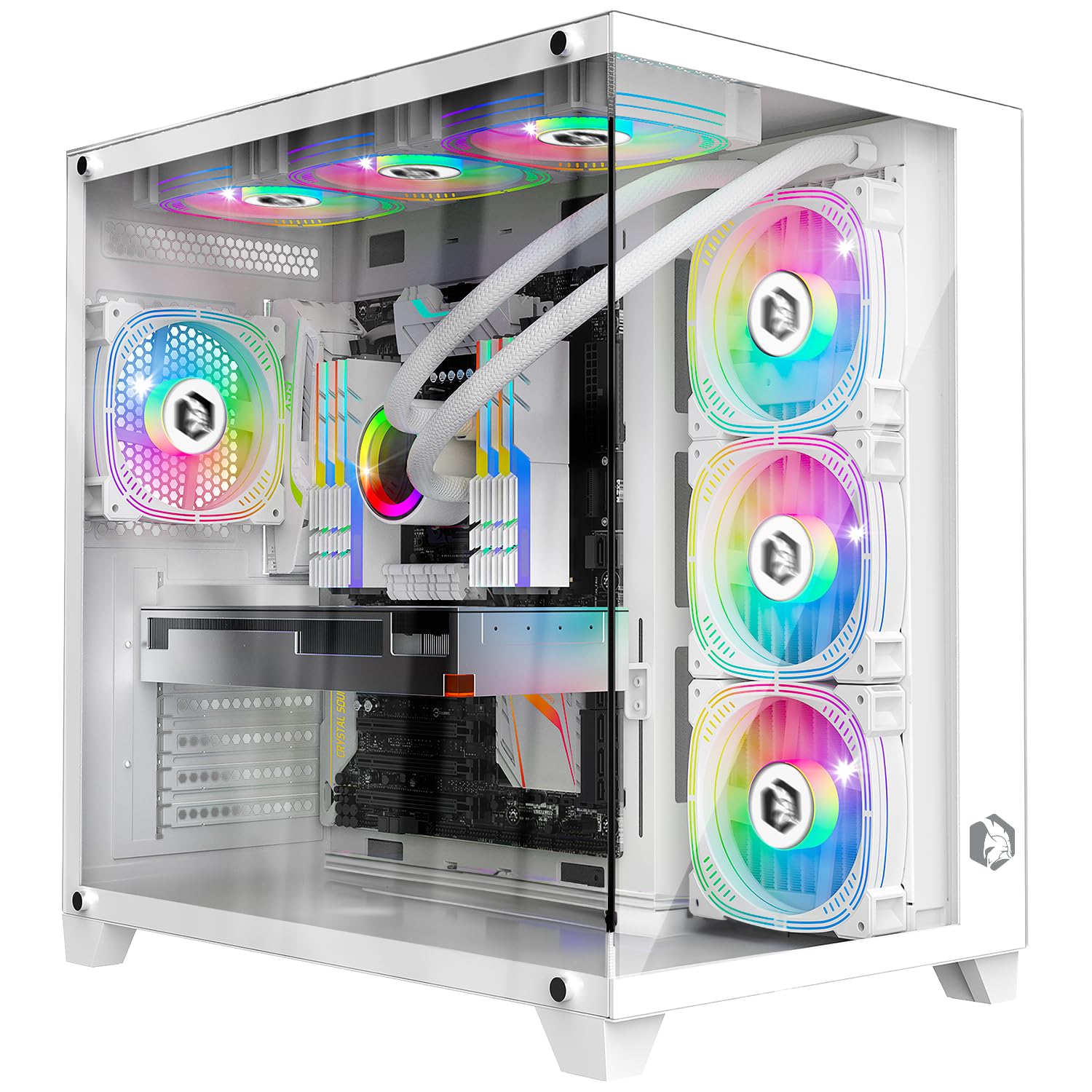 Micro Atx IONZ MESH PRO PC Gaming Case Mid Tower ATX - High Airflow ...