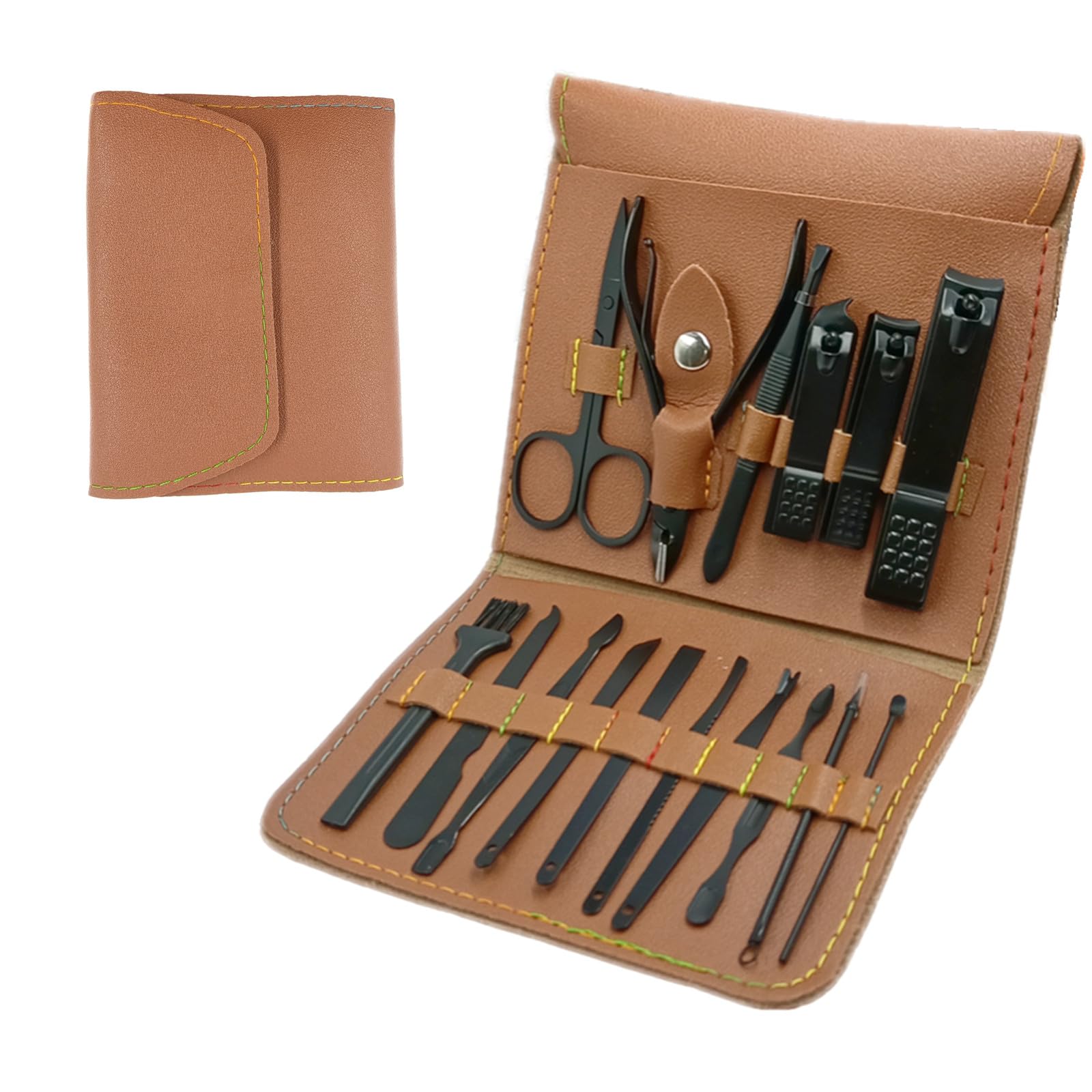 ZHIYE 16 Pcs Nail Clippers Set Stainless Steel Nail Clipper ...