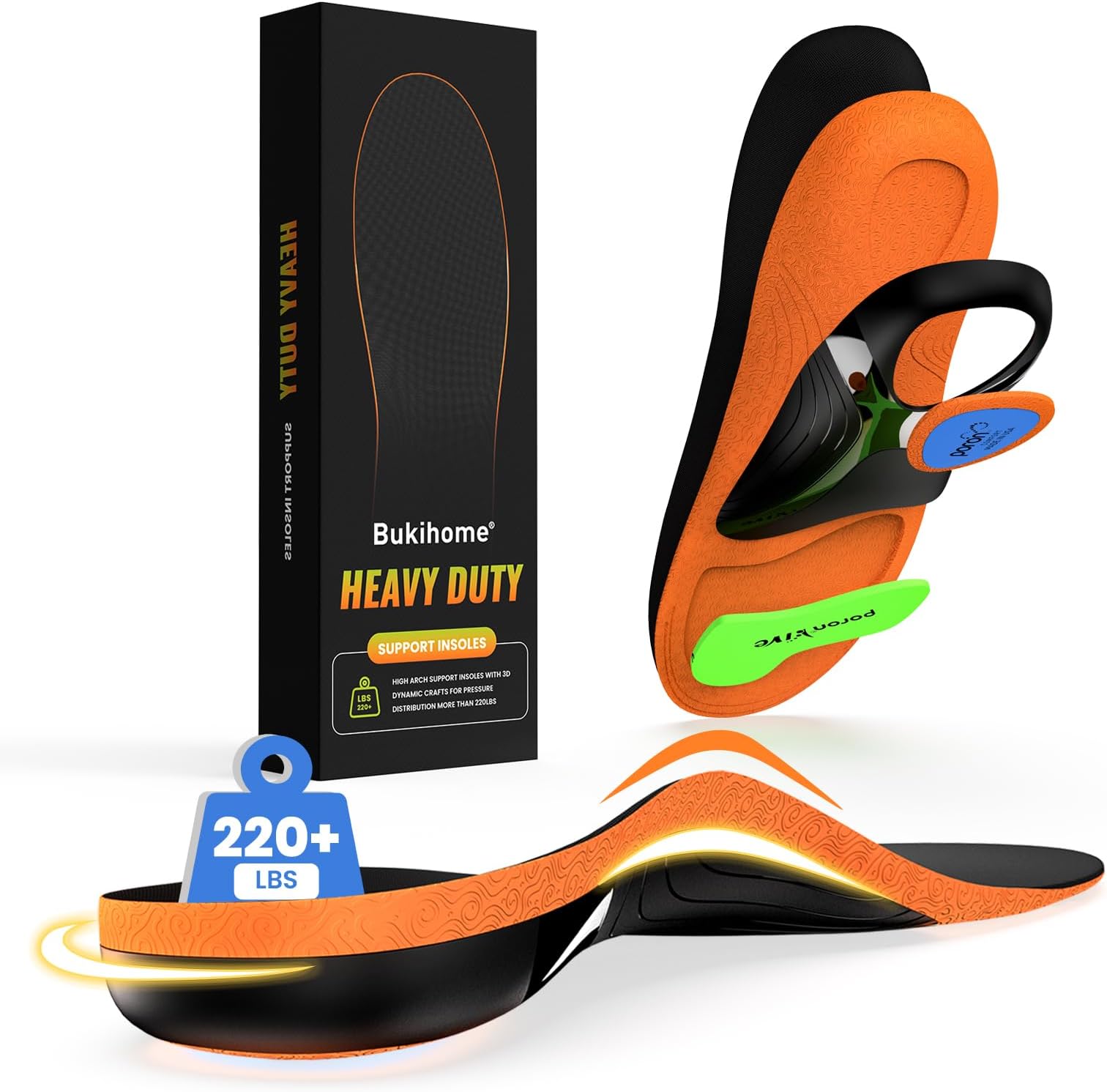 Amazon.com: Welnove Memory Foam Heel Insert,Plantar Fasciitis Insoles ...