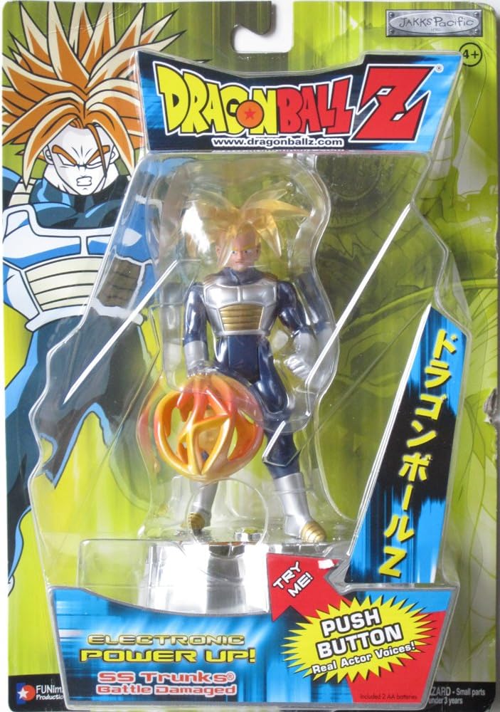 Dragonball Z 5" BATTLE DAMAGED SS TRUNKS w/ELECTRONIC FEATURES Action ...
