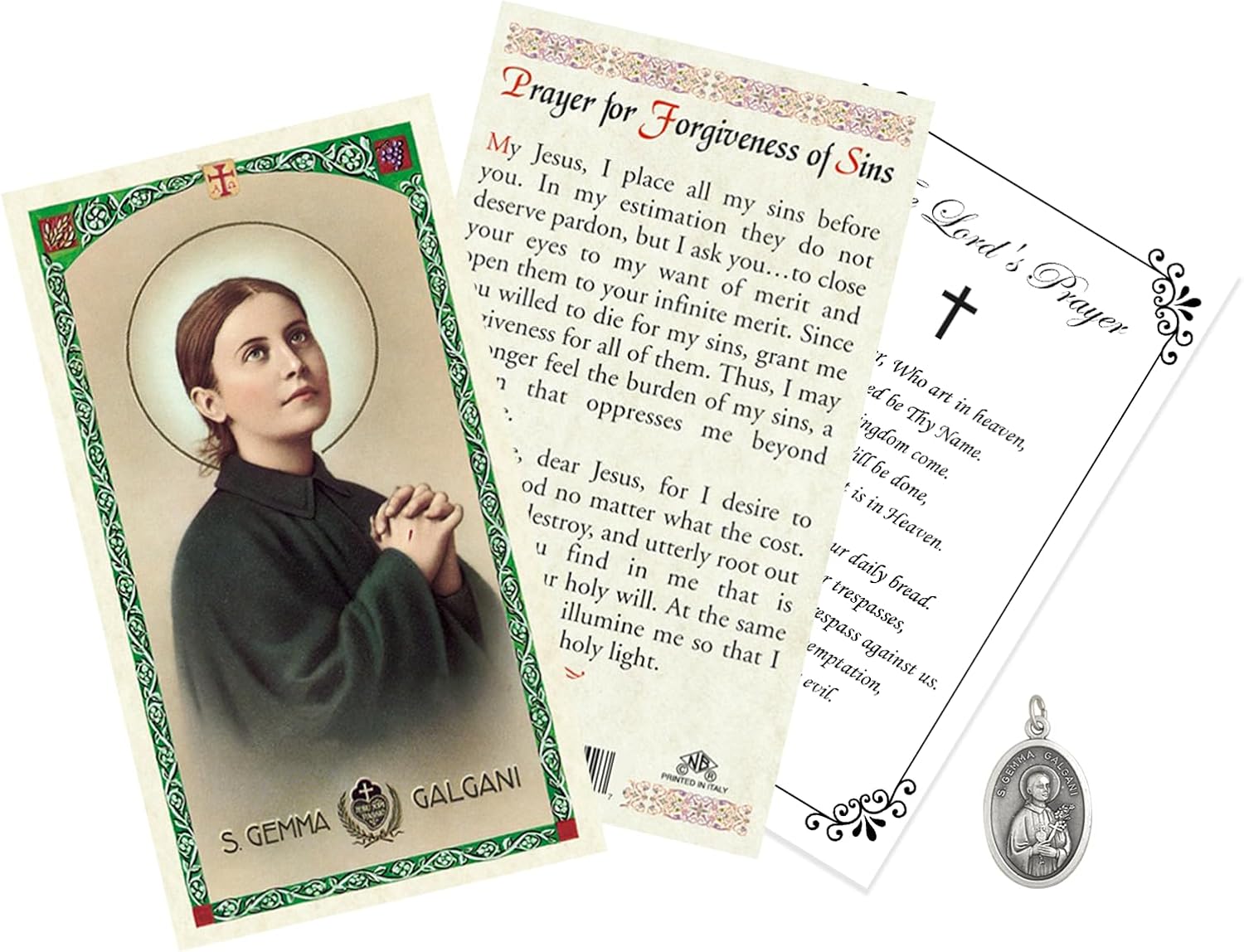 Amazon.com: Trendzeen St Gemma Prayer Card - Laminated Saint Gemma ...